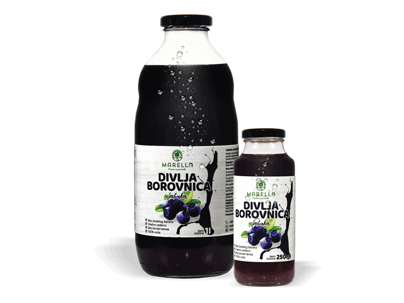 DIVLJA BOROVNICA JABUKA 1L - MARELLA